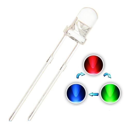 Red/White Led 5mm 2 Pin Auto Flashing – Roboman