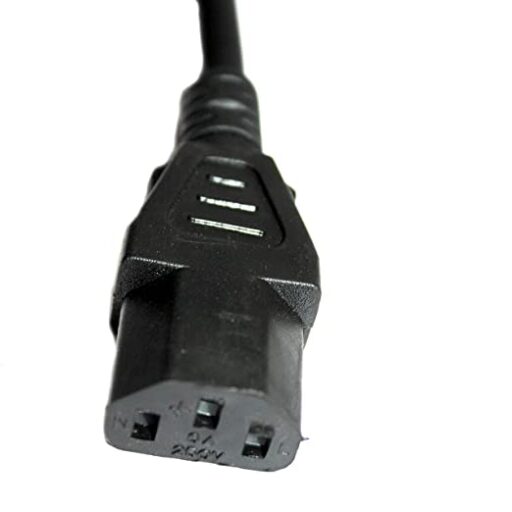 3 Pin Super Deluxe Computer Power Cable IEC for Desktop/PC & Printers ...