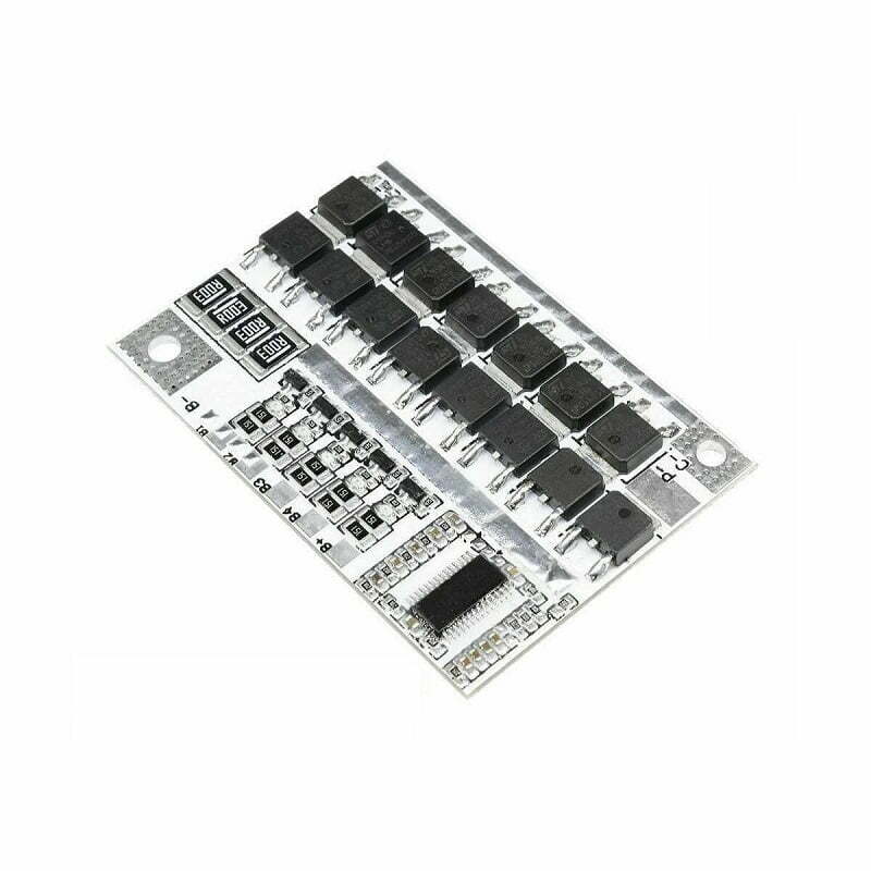 White 3S 100A Lithium ion Battery Protection Balance Charging BMS ...